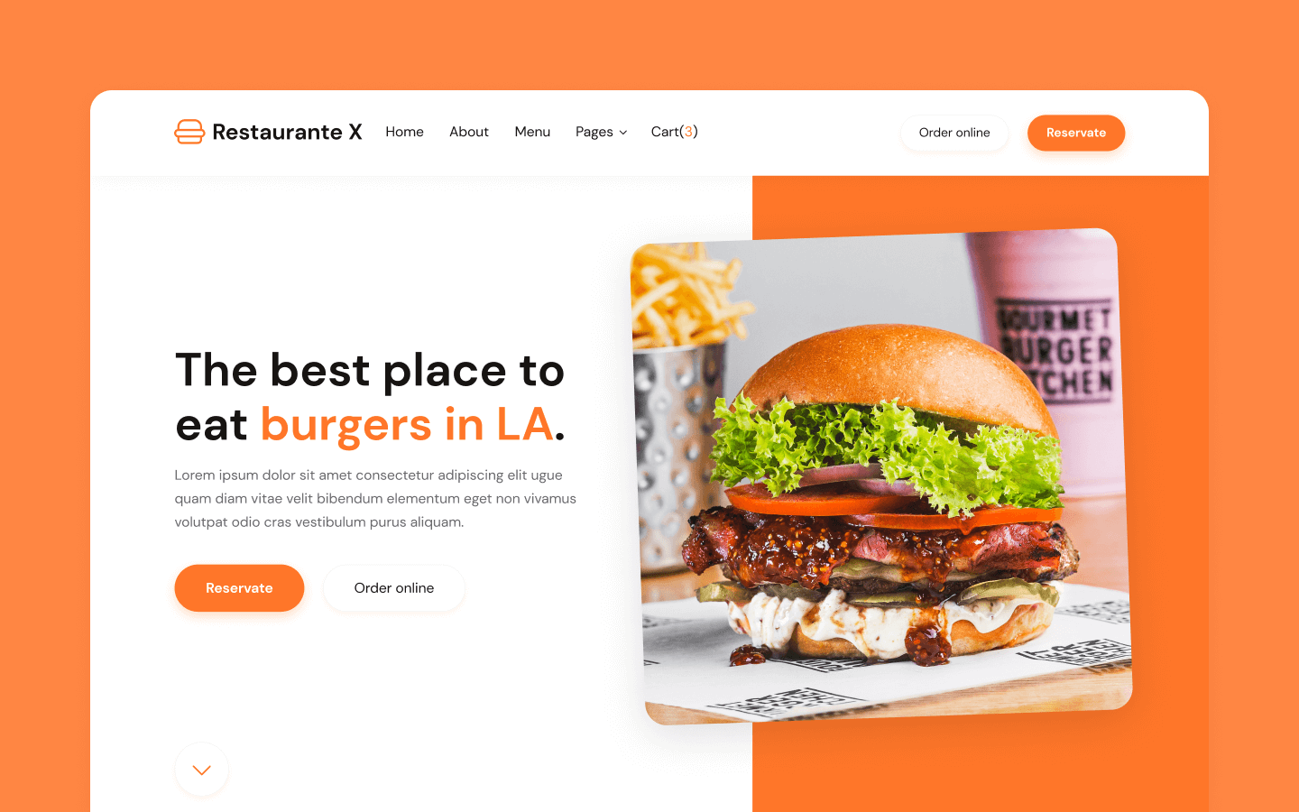 Restaurante X - Restaurant HTML5 Responsive Website Template