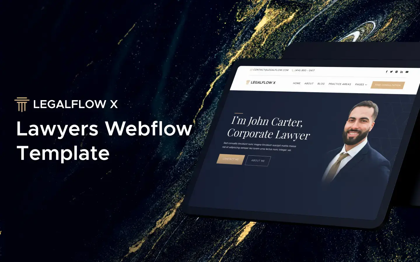 LegalFlow X - Law Firm HTML5 Responsive Website Template