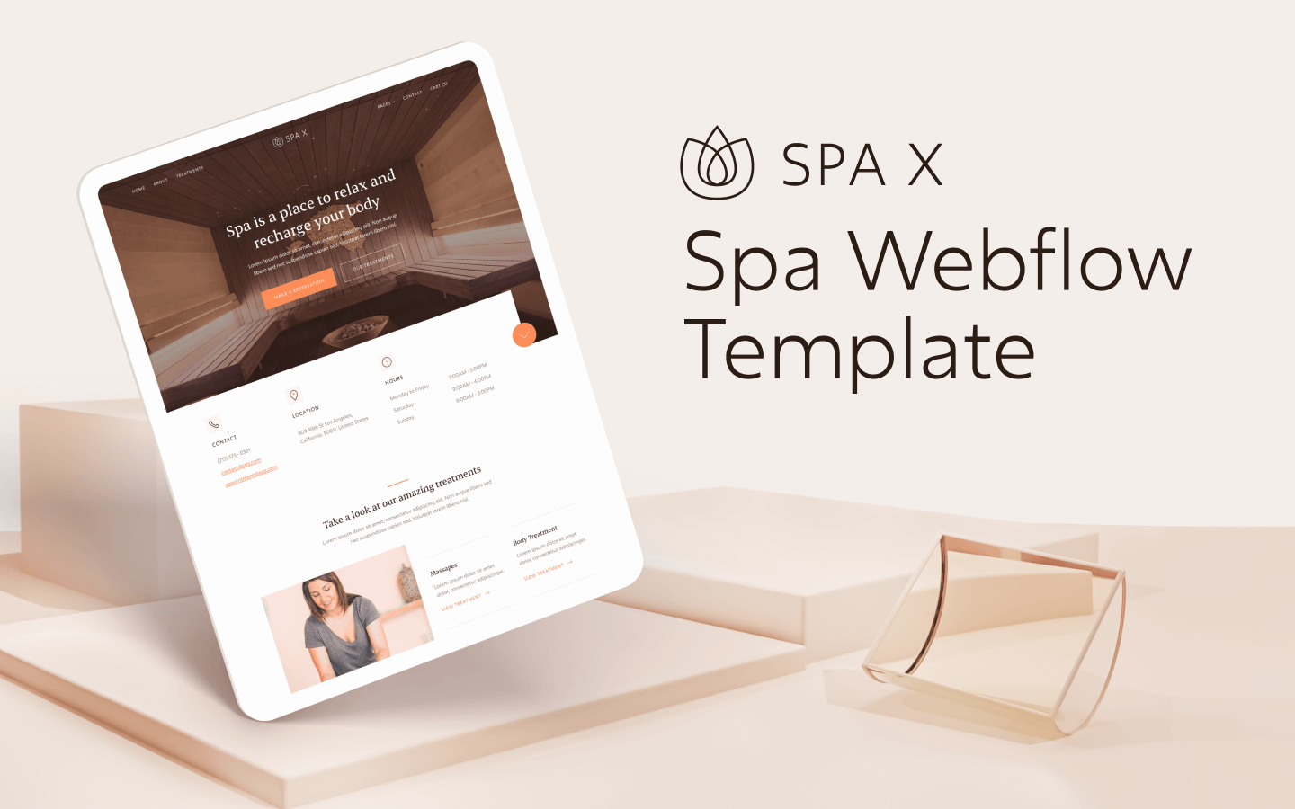 Spa X - Spa HTML5 Responsive Website Template