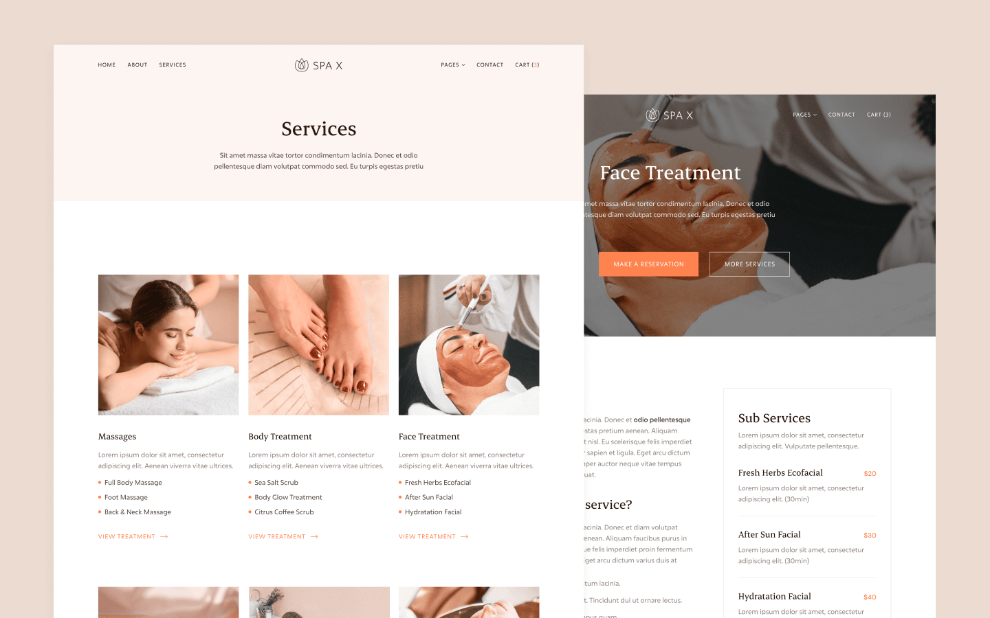 Spa X - Spa HTML5 Responsive Website Template