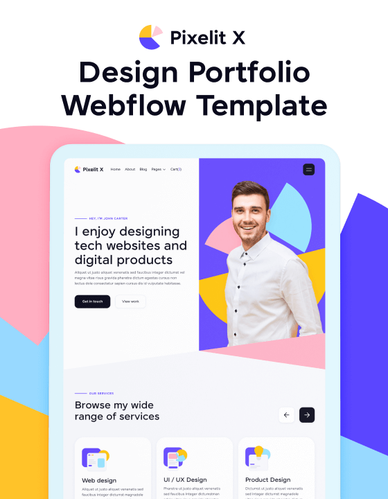 Pixelit X - Designer HTML5 Responsive Website Template