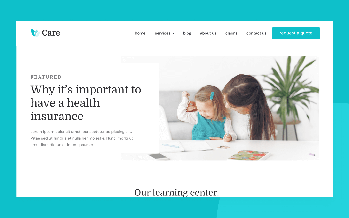 Care - Insurance HTML5 Responsive Website Template