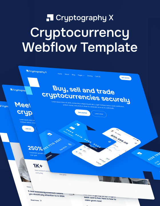 Cryptography X - Finance HTML5 Responsive Website Template