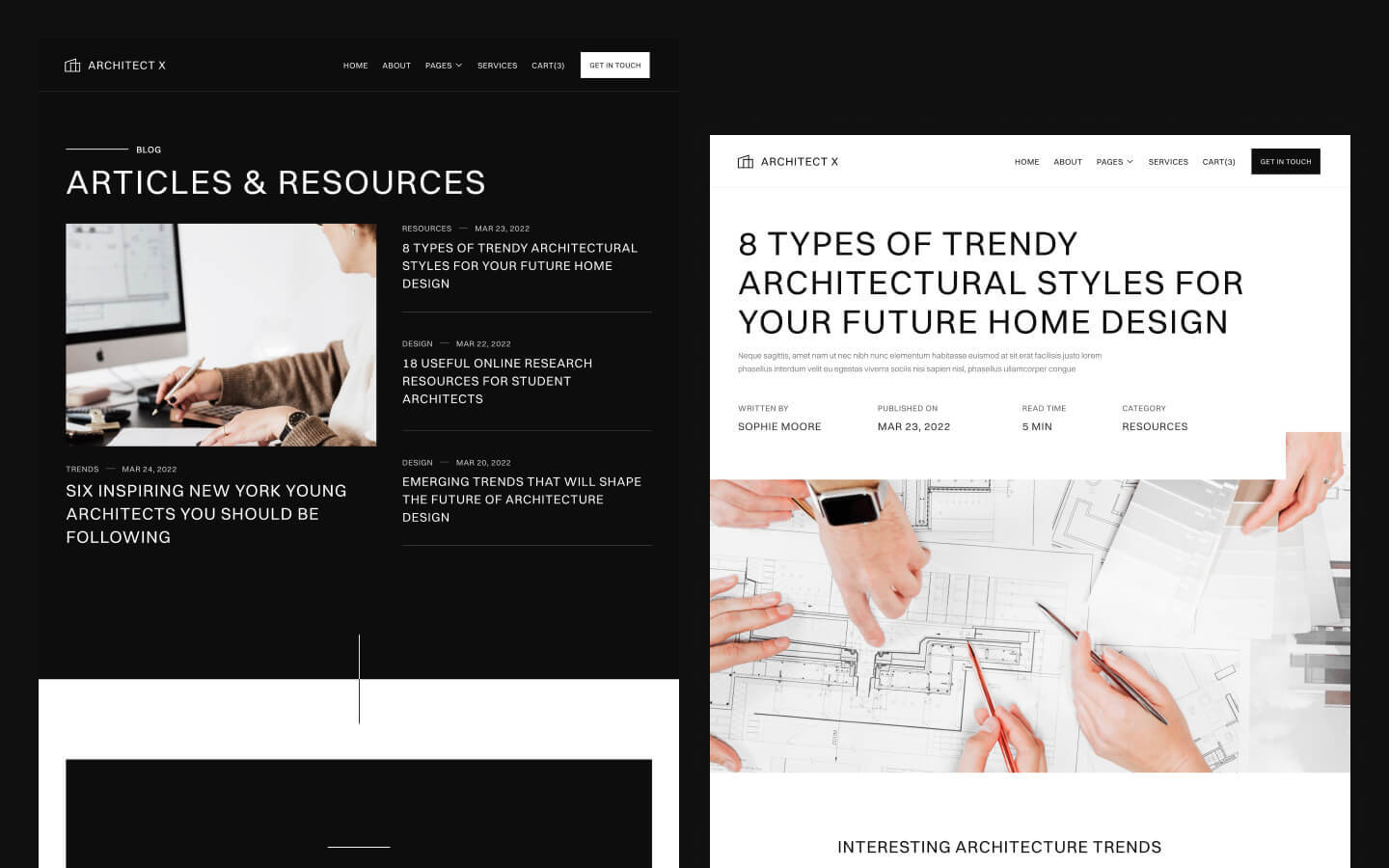 Architect X - Architecture HTML5 Responsive Website Template