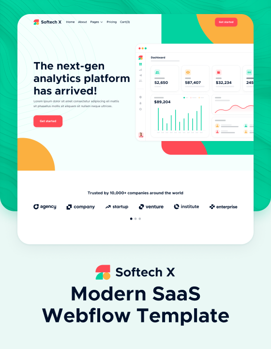Softech X - Dashboard HTML5 Responsive Website Template