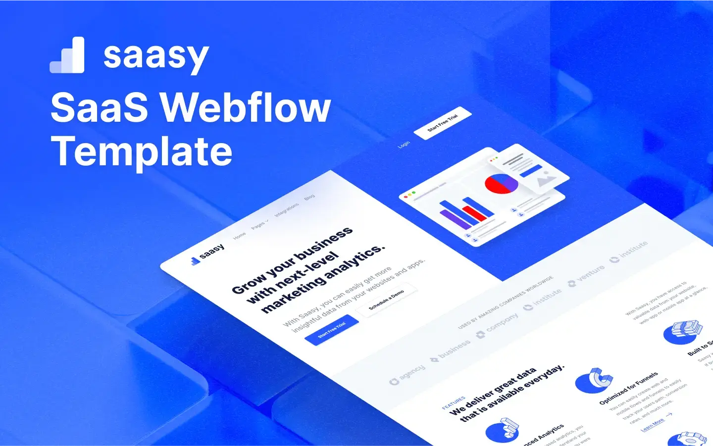 Saasy Ecommerce - Software HTML5 Responsive Website Template