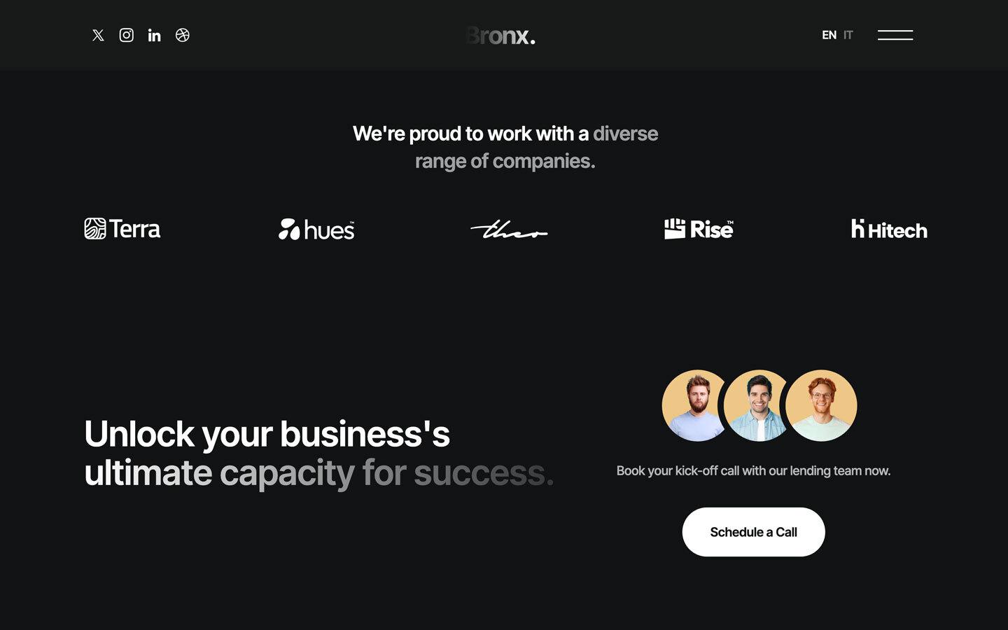 Bronx - Technology HTML5 Responsive Website Template