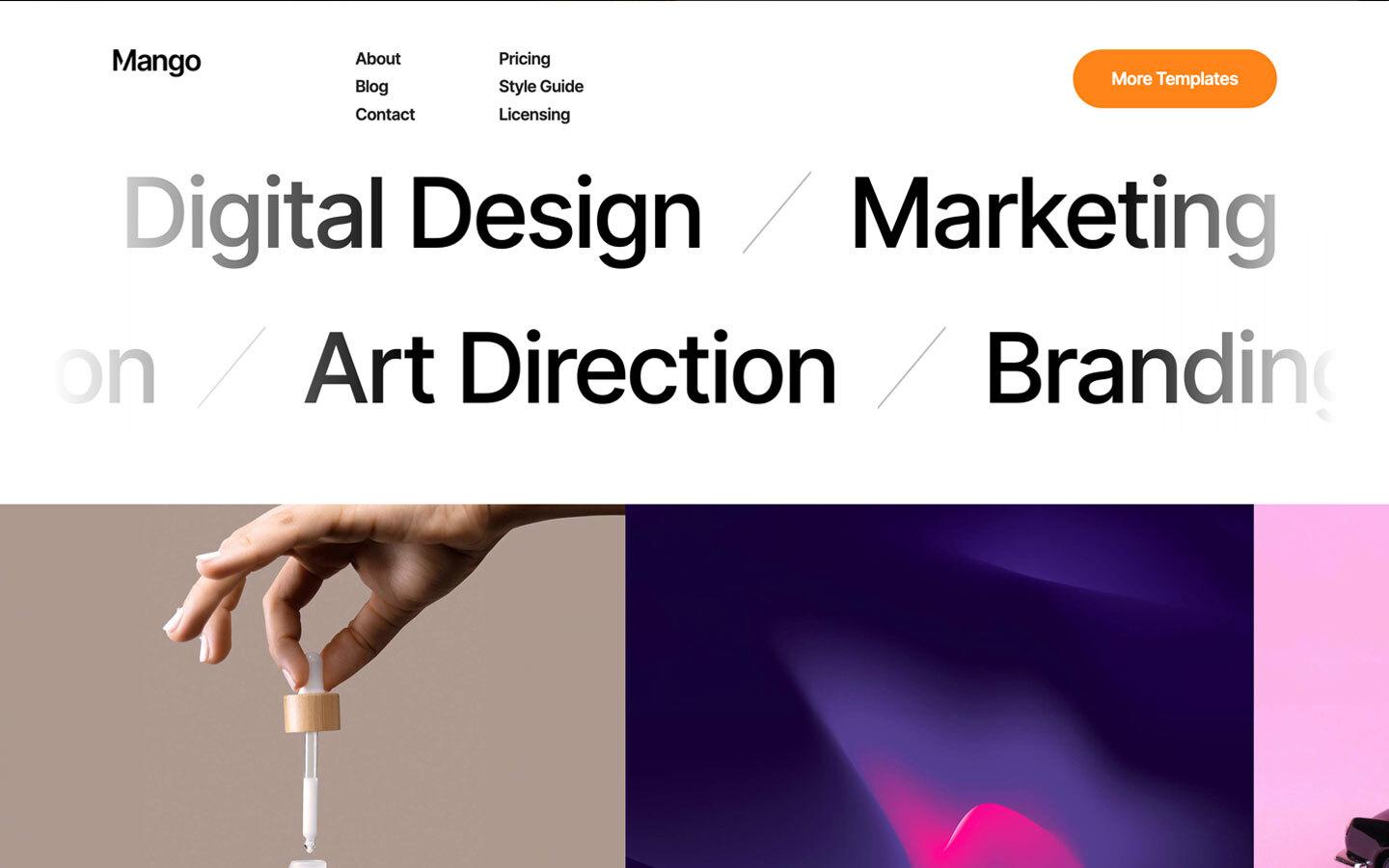 Mango - Agency HTML5 Responsive Website Template