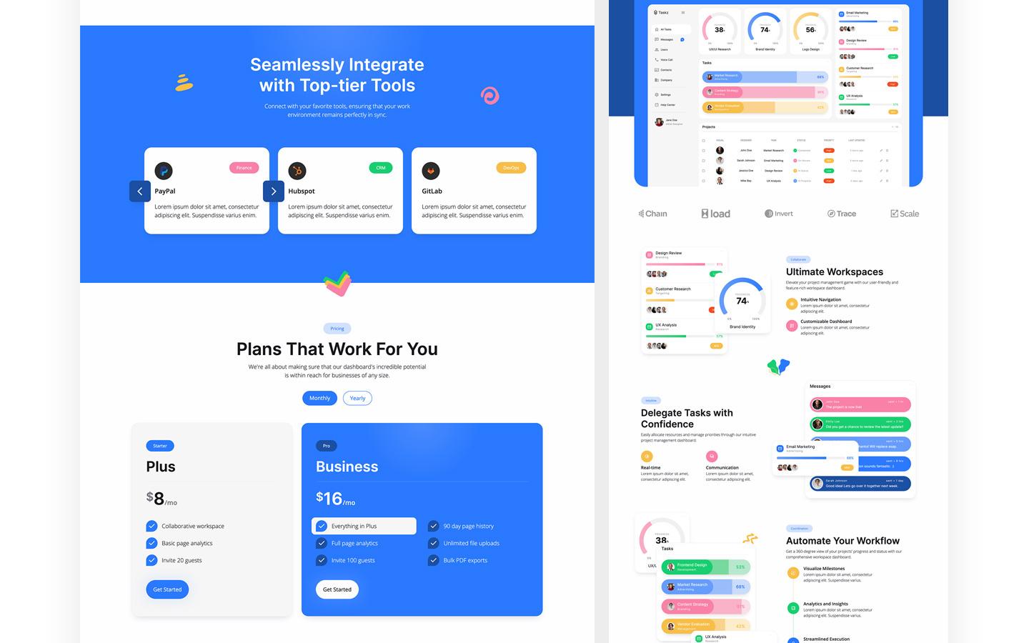 Taskz Plus - SaaS HTML5 Responsive Website Template