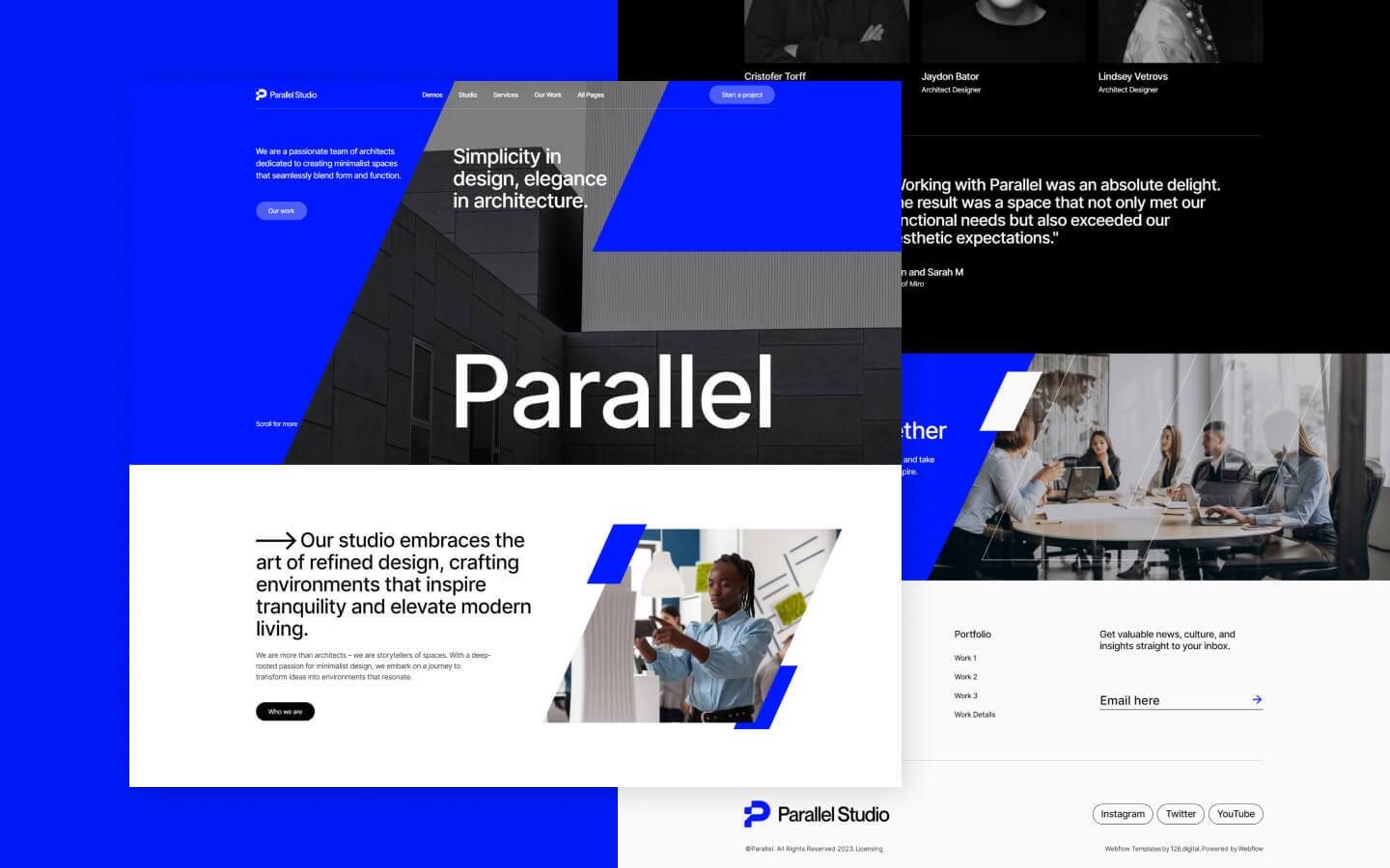Parallel 128 - Architecture HTML5 Responsive Website Template
