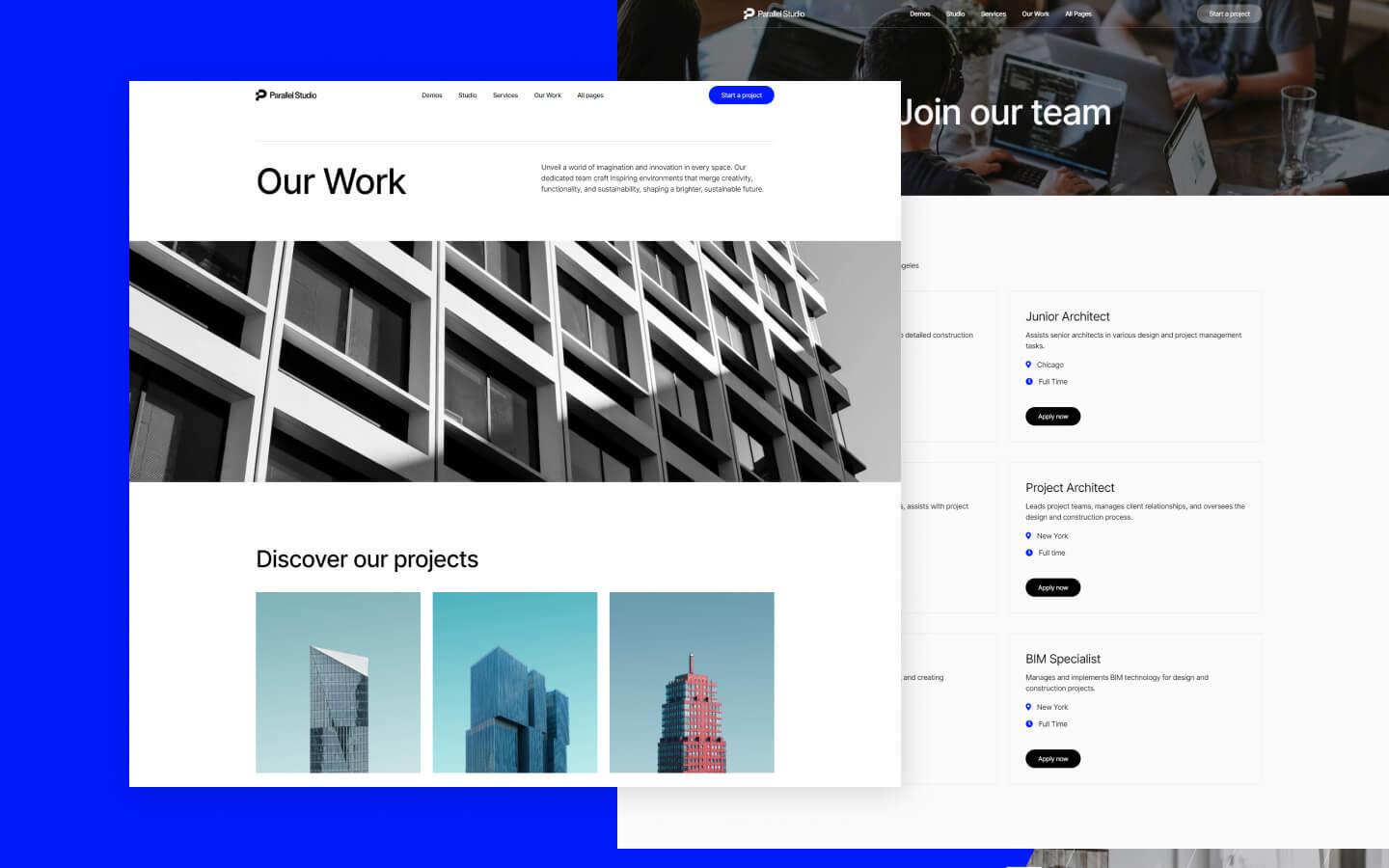 Parallel 128 - Architecture HTML5 Responsive Website Template