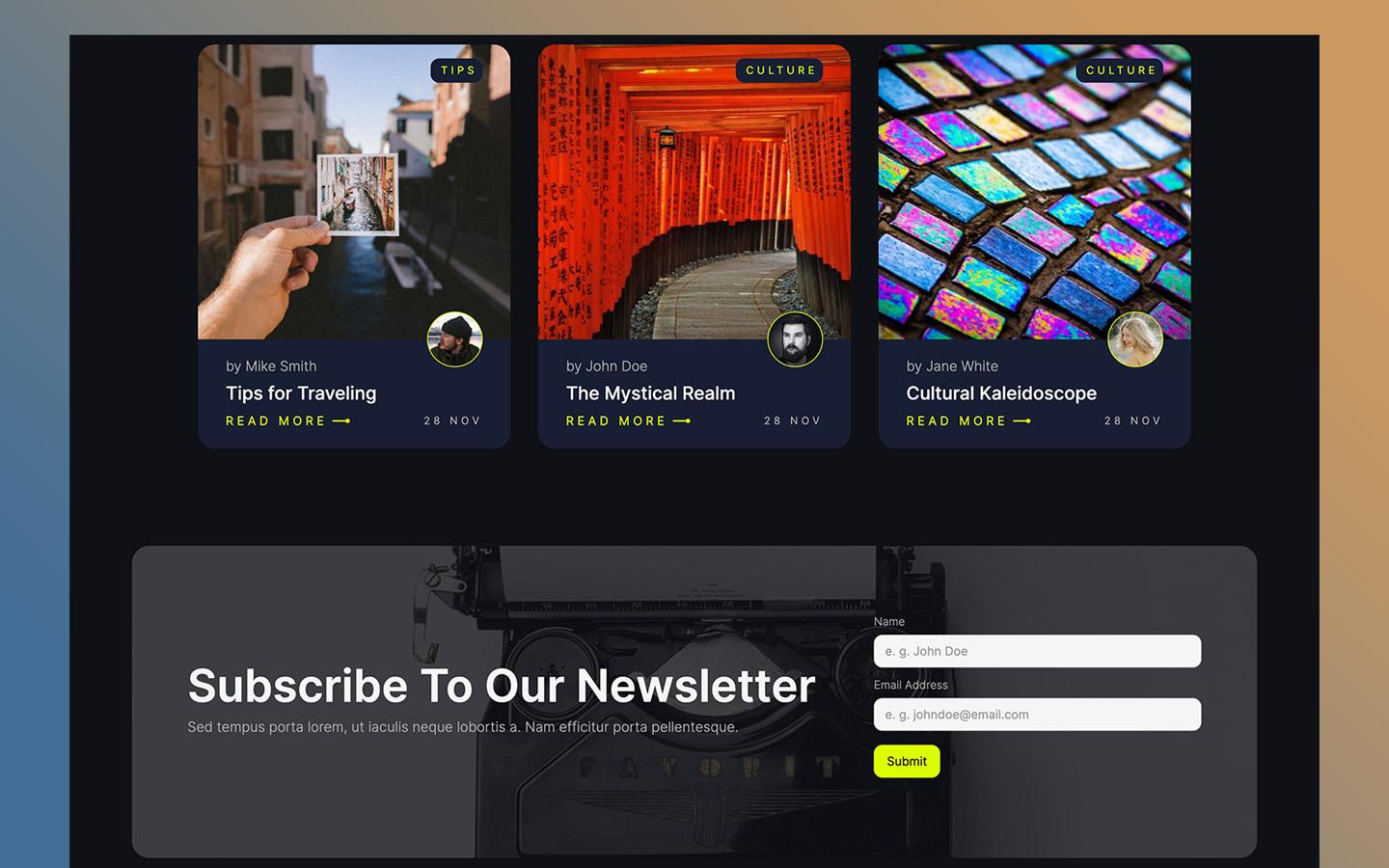 Wanderlust - Travel HTML5 Responsive Website Template