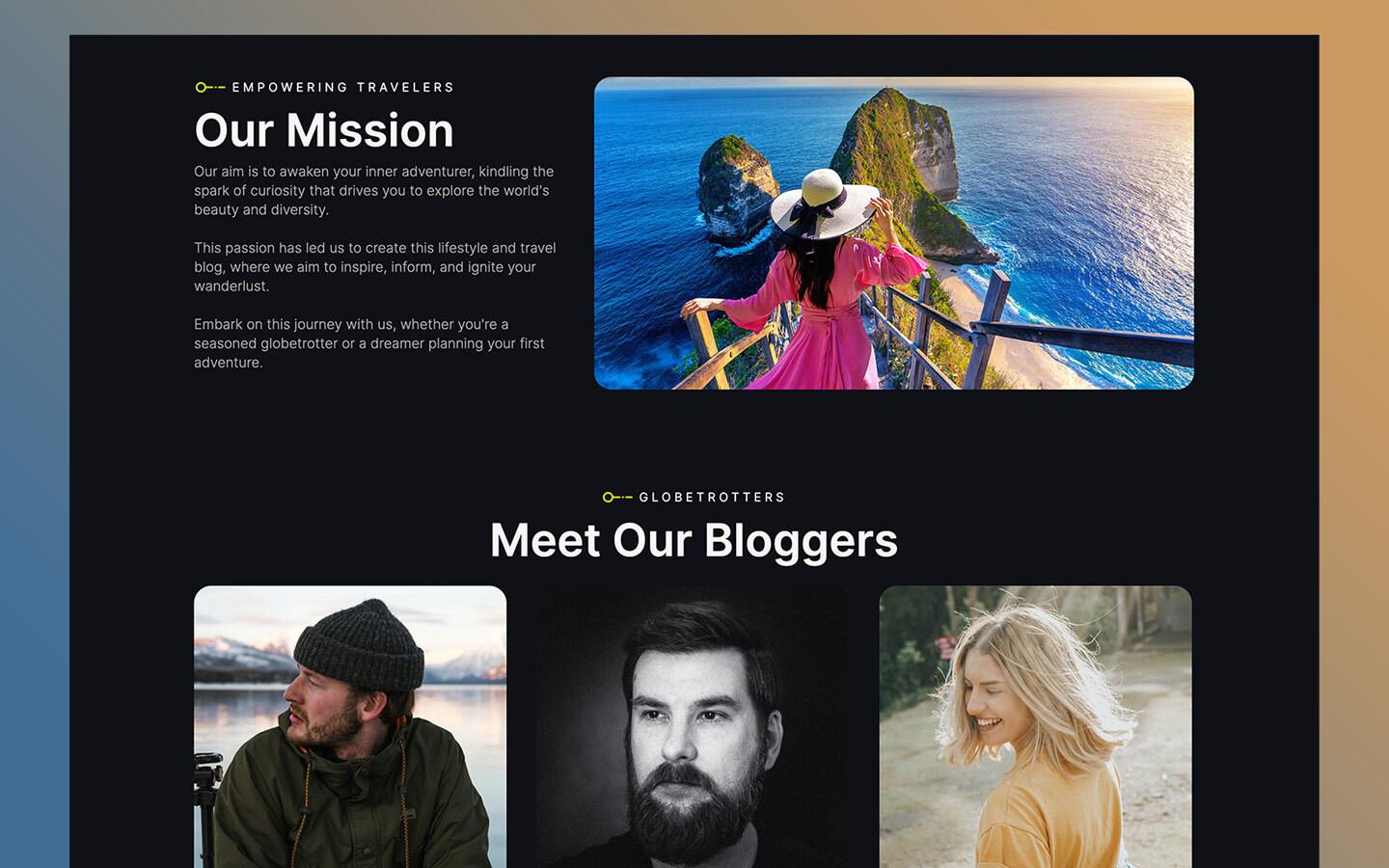 Wanderlust - Travel HTML5 Responsive Website Template