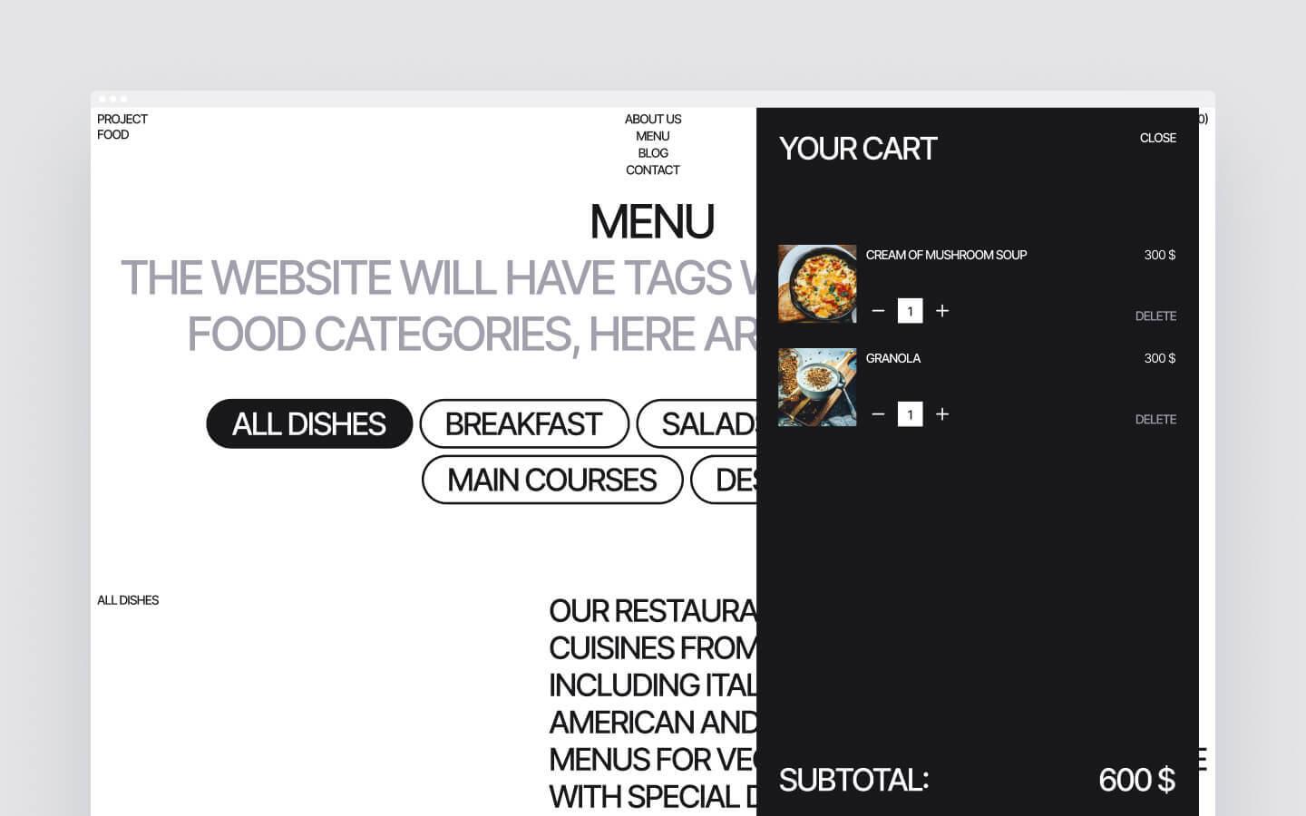 Project Foood DB - Restaurant HTML5 Responsive Website Template