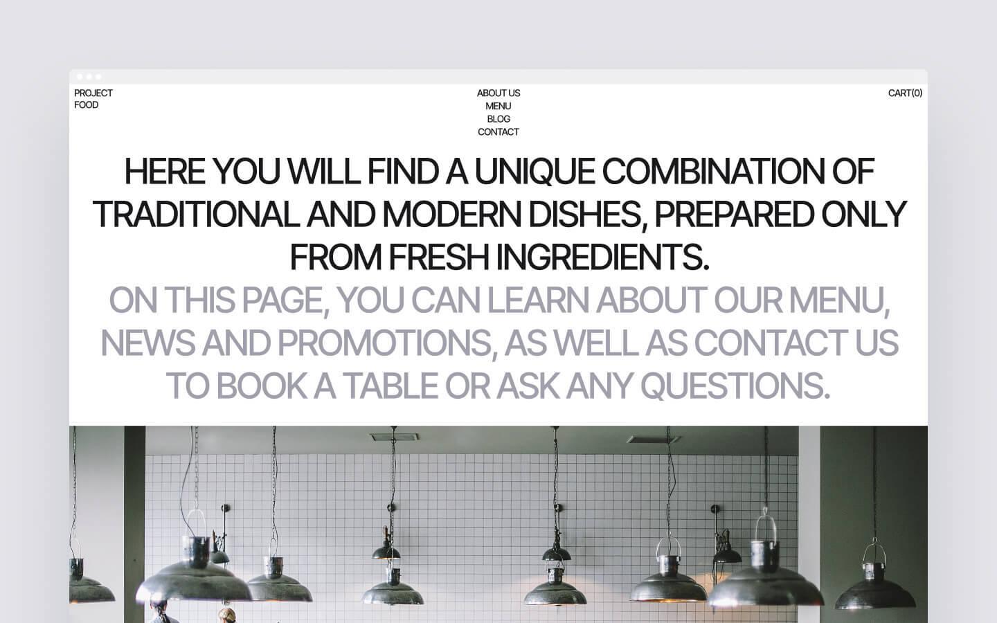 Project Foood DB - Restaurant HTML5 Responsive Website Template