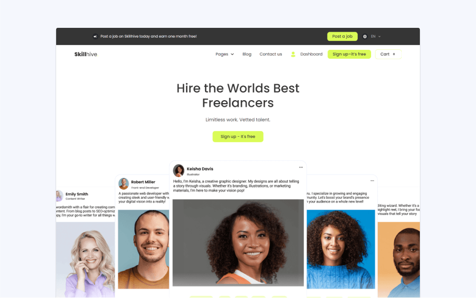 Skillhive - Marketplace HTML5 Responsive Website Template