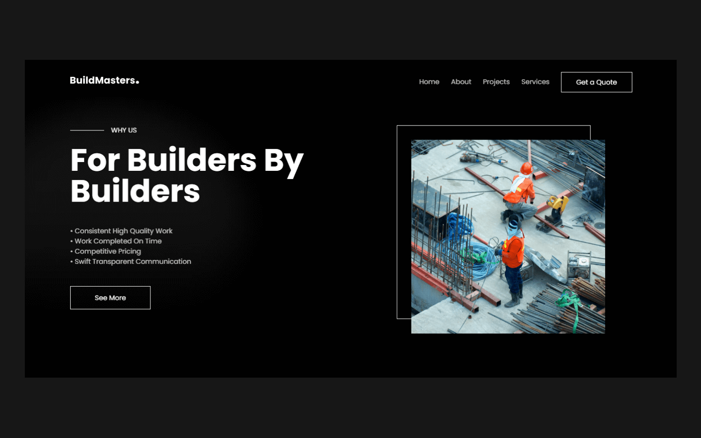 BuildMasters - Construction HTML5 Responsive Website Template