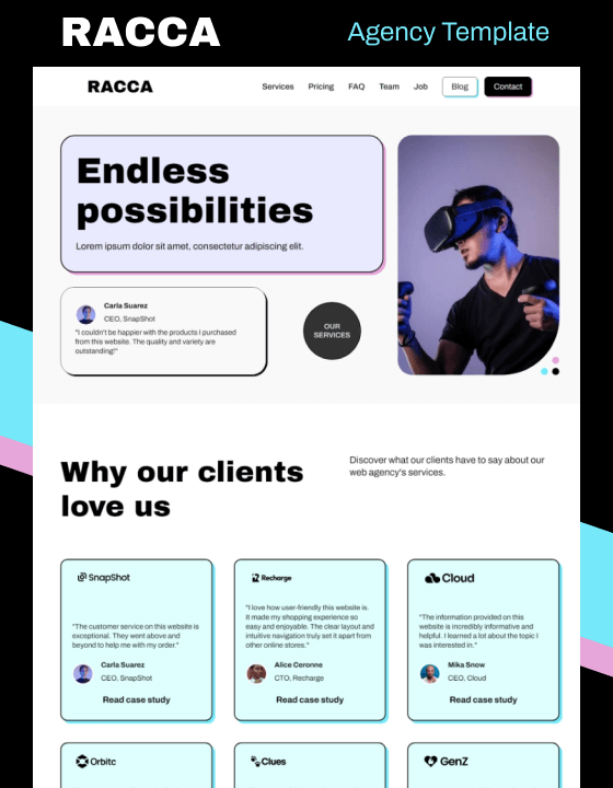 Racca by Ariakes | Muzli Creative Store