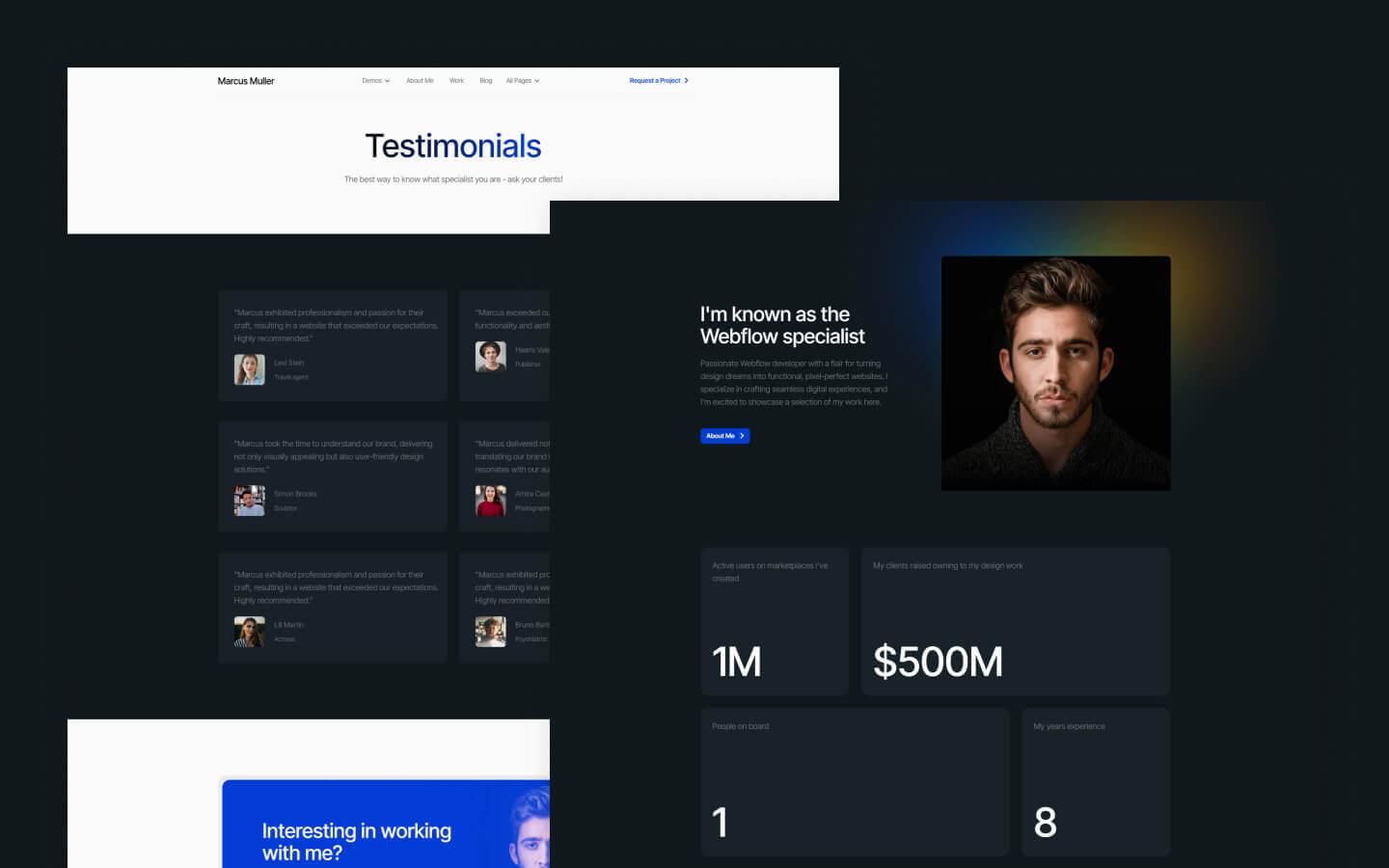 Marcus Muller Portfolio Html5 Responsive Website Template