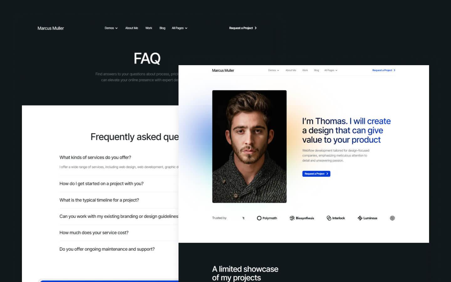 Marcus Muller - Portfolio HTML5 Responsive Website Template