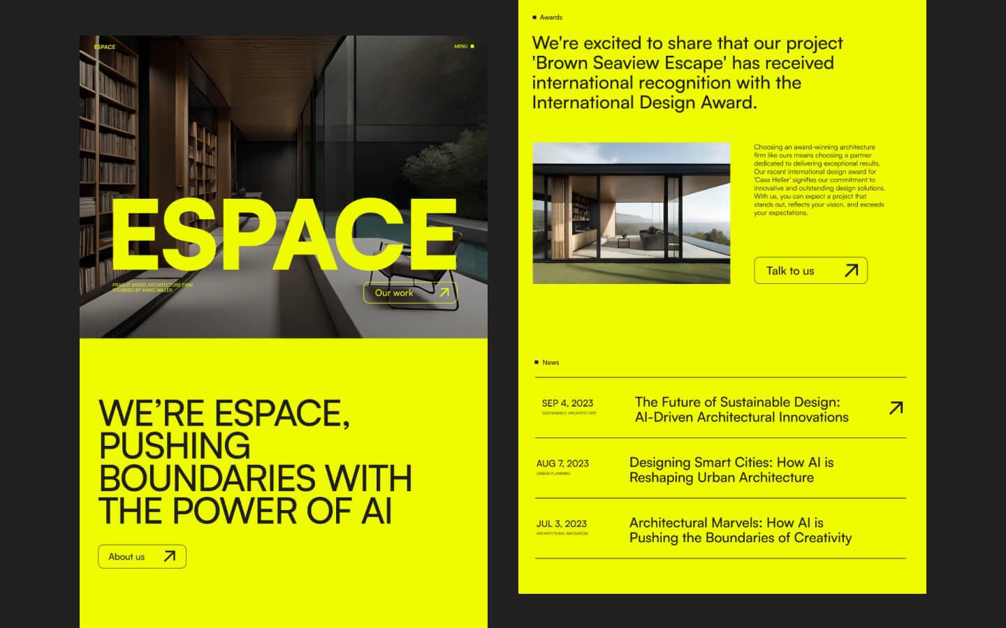 Espace - Architecture HTML5 Responsive Website Template