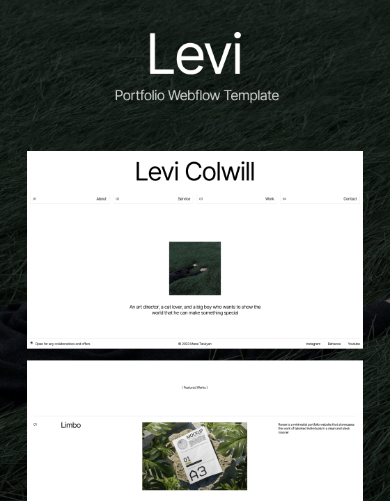 Levi - Portfolio HTML5 Responsive Website Template
