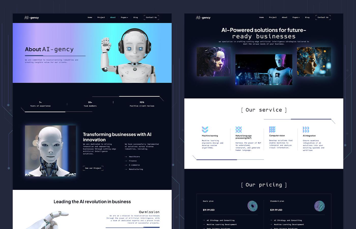 AI-gency - Agency HTML5 Responsive Website Template