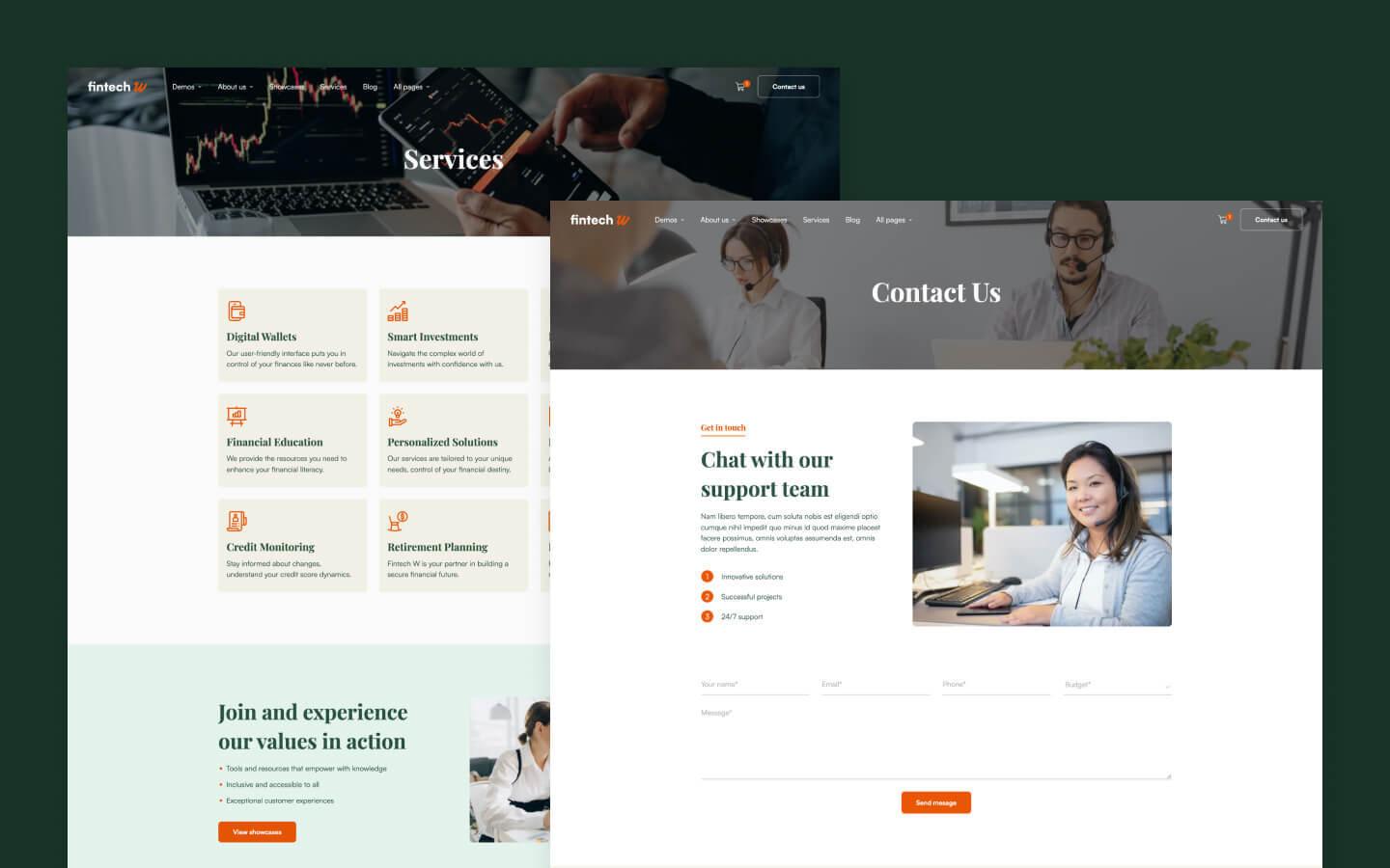 Fintech W - Finance HTML5 Responsive Website Template