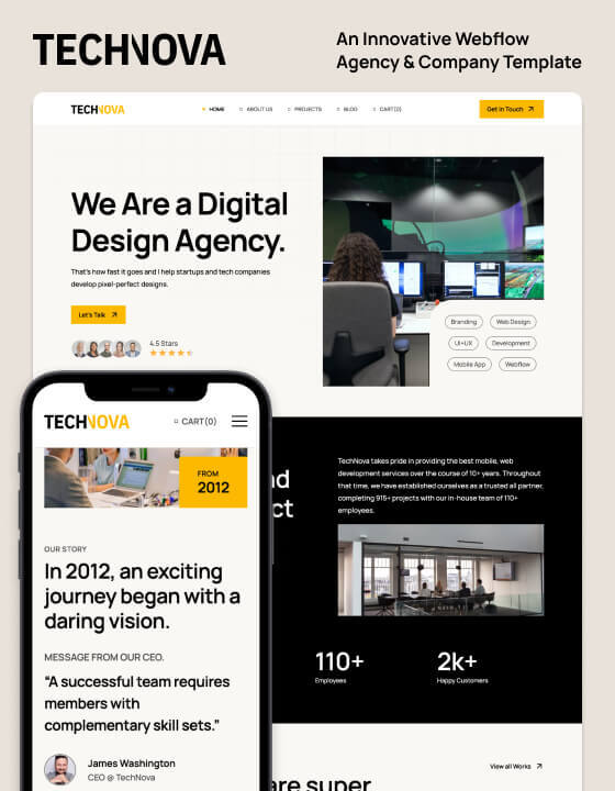 TechNova by Onmix | Muzli Creative Store