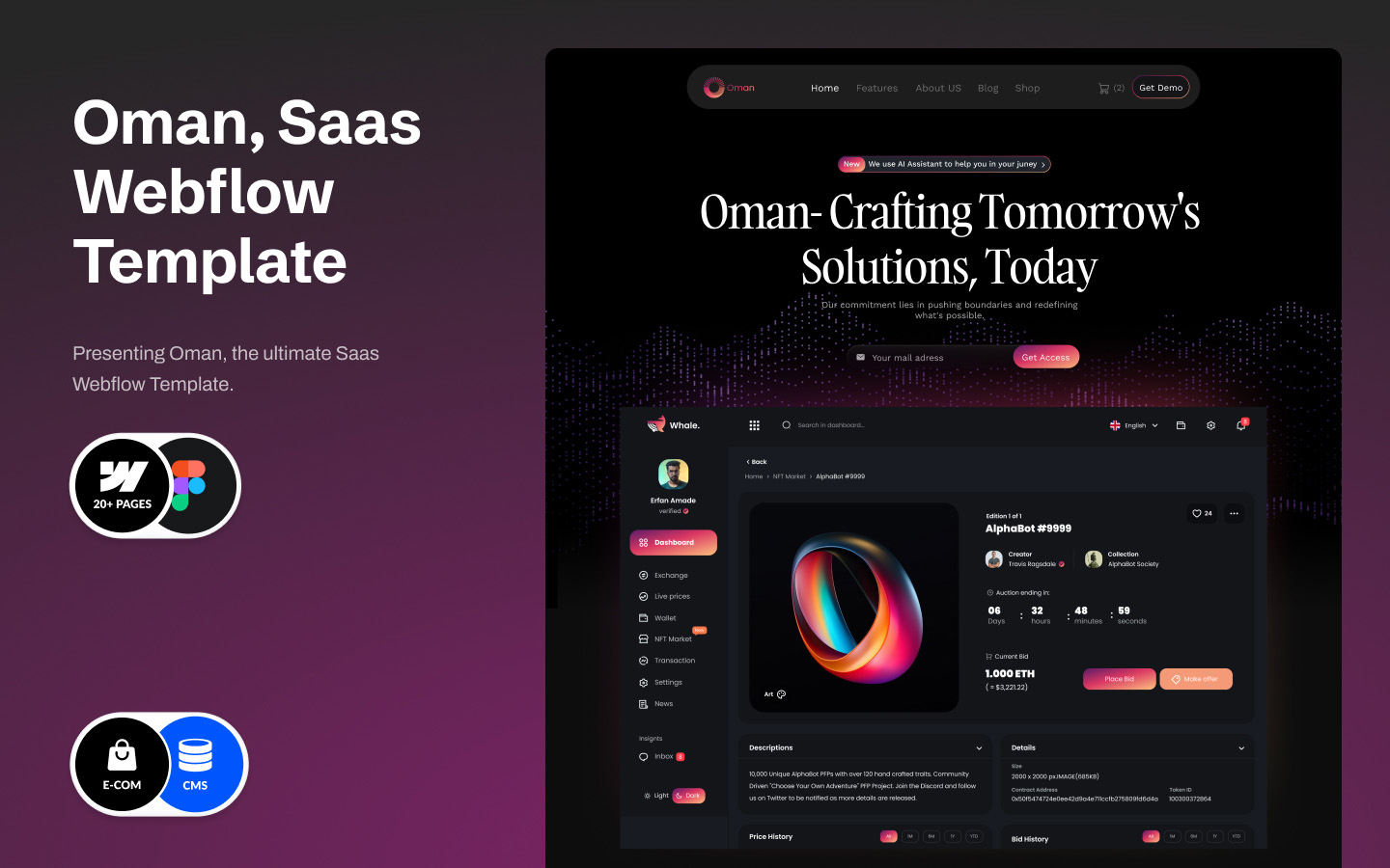 Oman - SaaS HTML5 Responsive Website Template