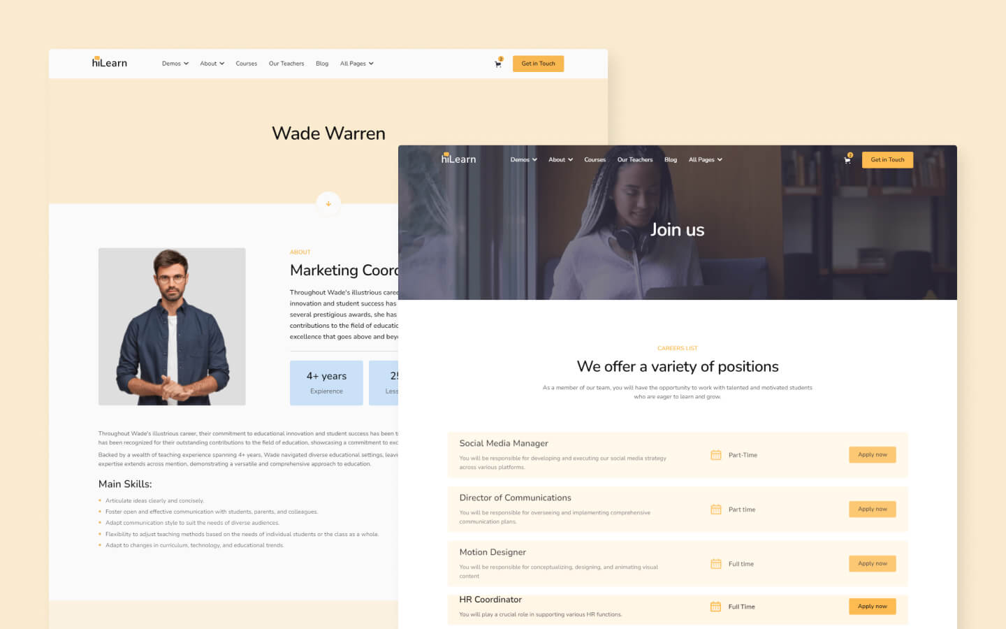 HiLearn - Learning HTML5 Responsive Website Template