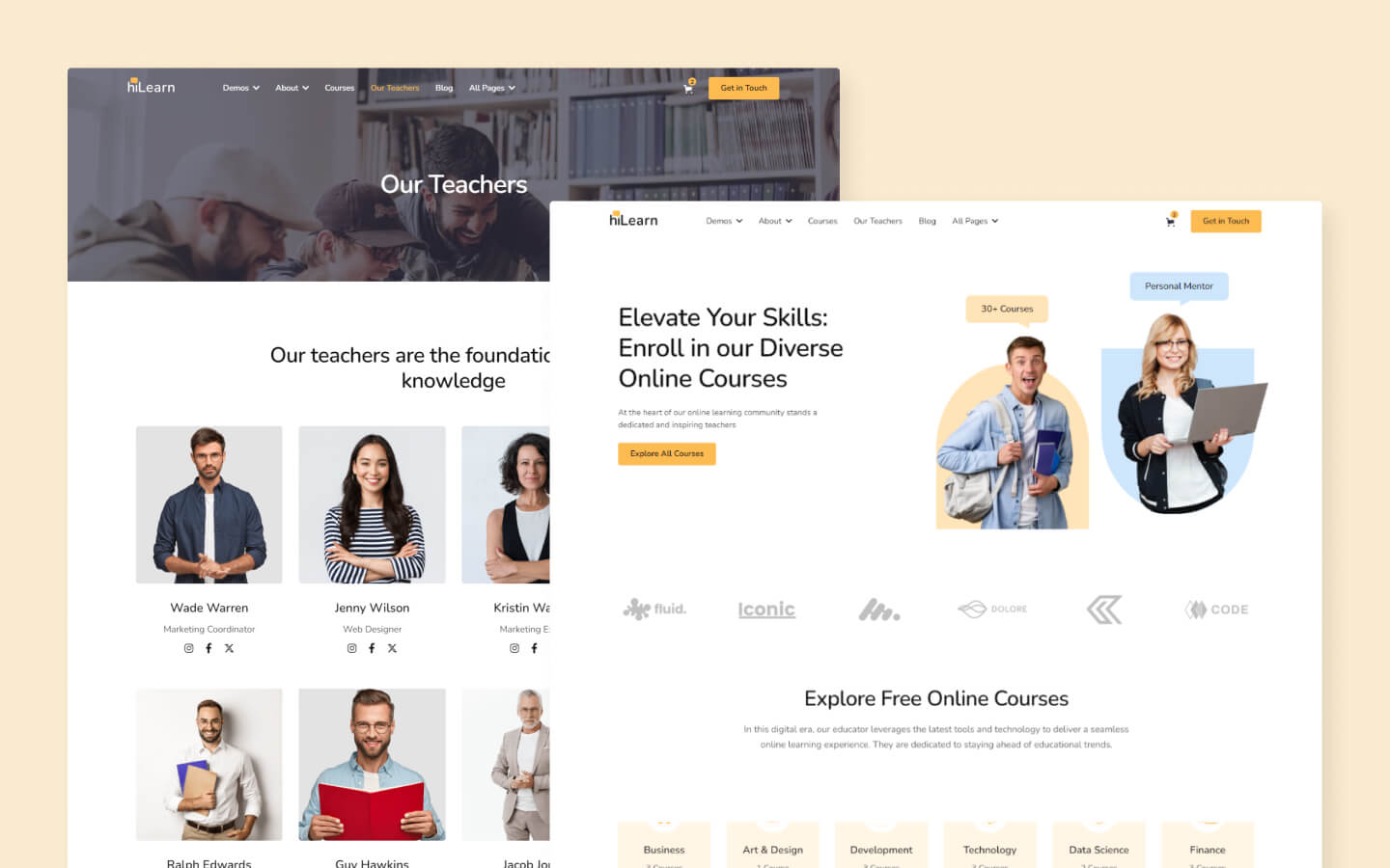 HiLearn - Learning HTML5 Responsive Website Template