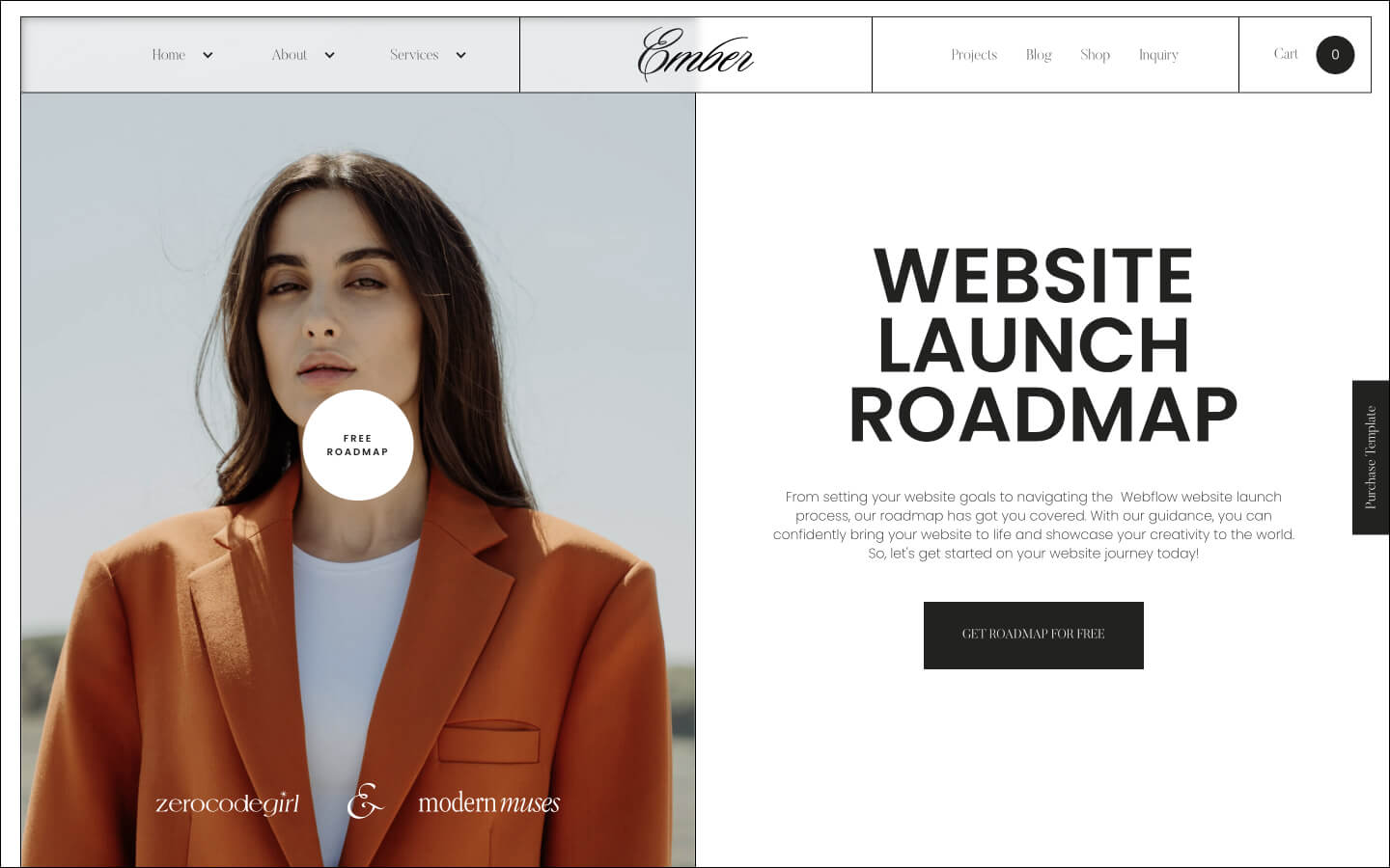 Ember Muse - Portfolio HTML5 Responsive Website Template