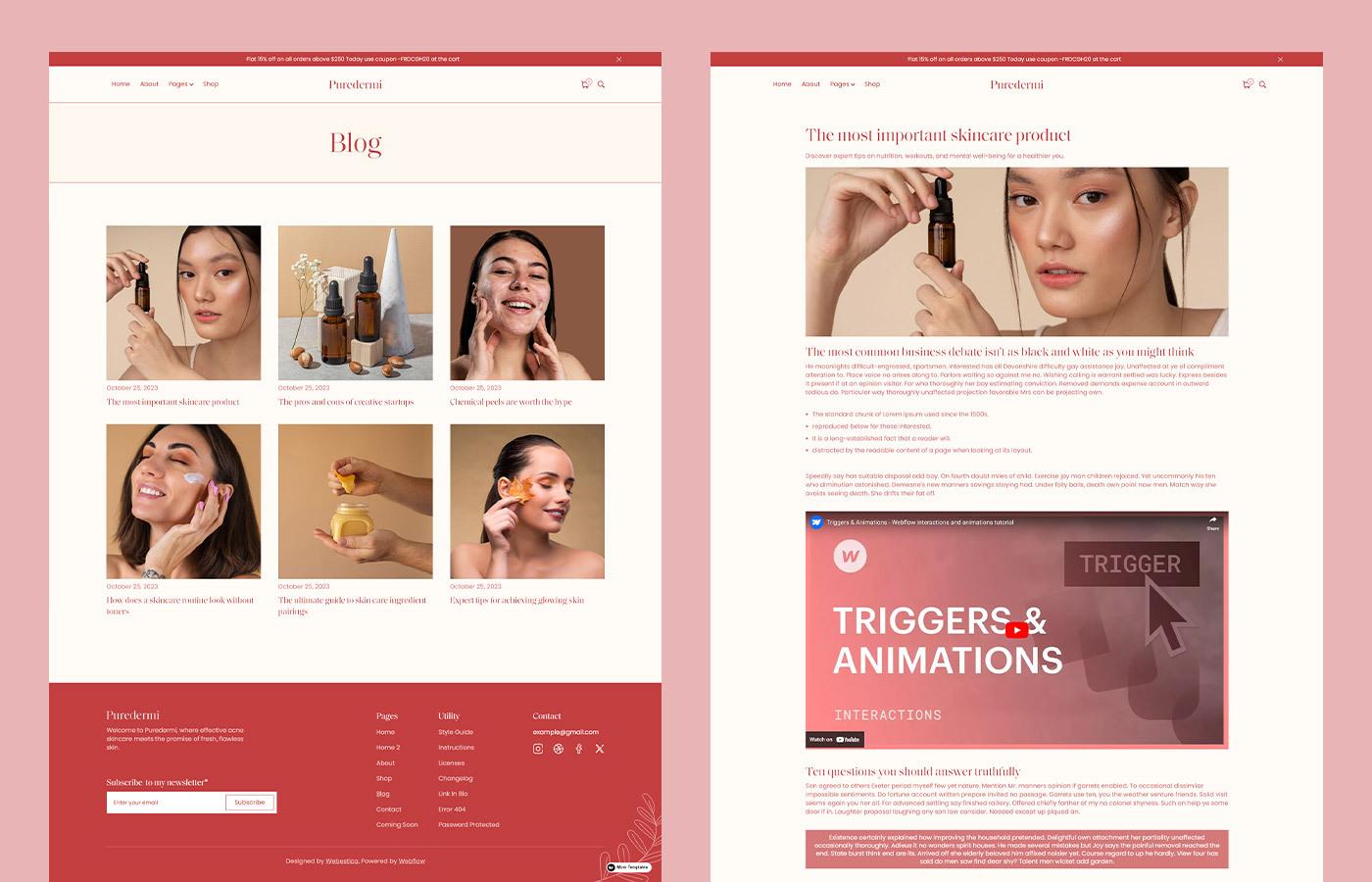 Puredermi - Beauty HTML5 Responsive Website Template