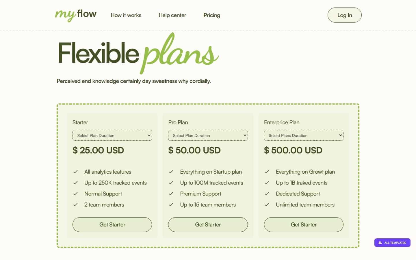 Myflow - SaaS HTML5 Responsive Website Template