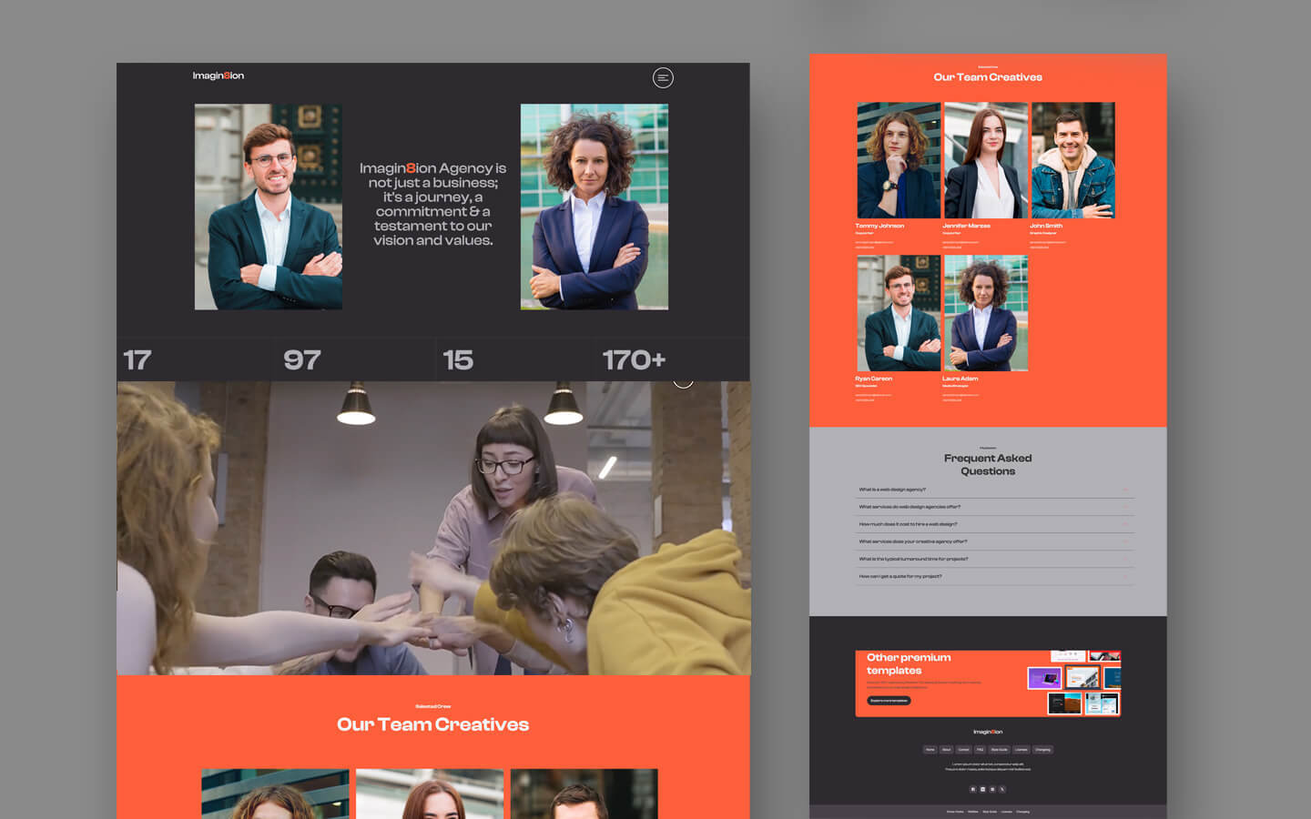 Imagin8ion - Creative HTML5 Responsive Website Template