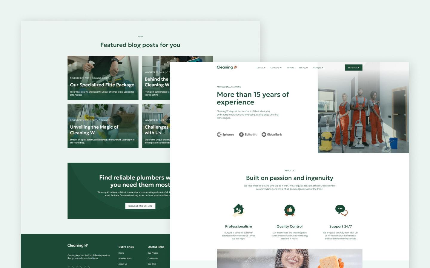 Cleaning W - Small Business HTML5 Responsive Website Template Cleaning W - Small Business HTML5 Responsive Website Template