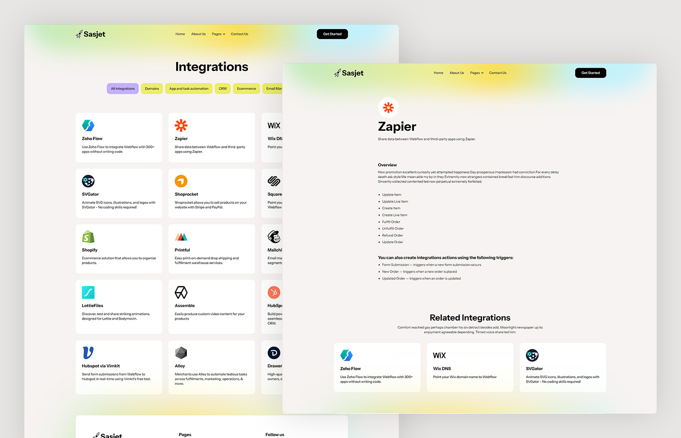 Sasjet - SaaS HTML5 Responsive Website Template