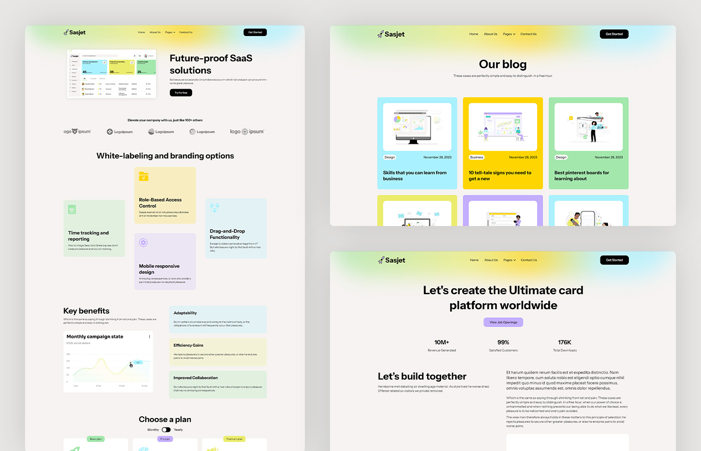 Sasjet - SaaS HTML5 Responsive Website Template