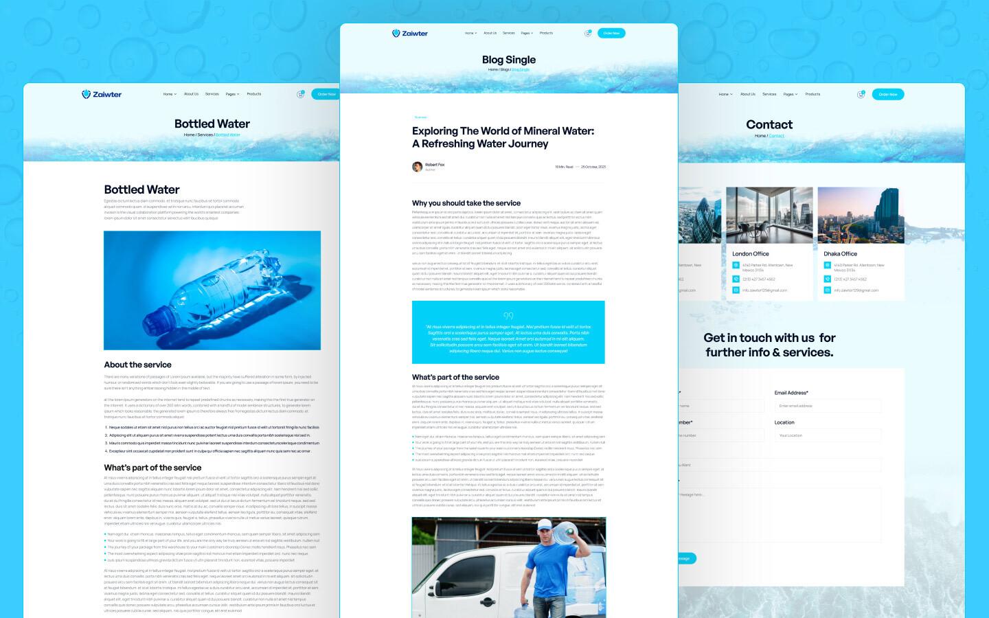 Zaiwter - Small Business HTML5 Responsive Website Template