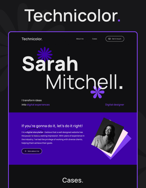 Technicolor - Portfolio HTML5 Responsive Website Template