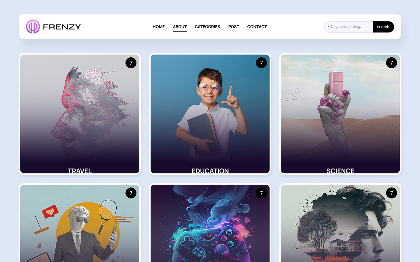 Frenzzy - Blog HTML5 Responsive Website Template