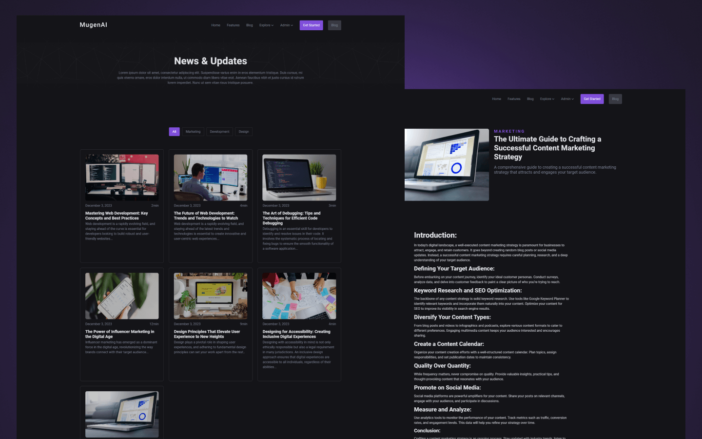 MugenAI - SaaS HTML5 Responsive Website Template