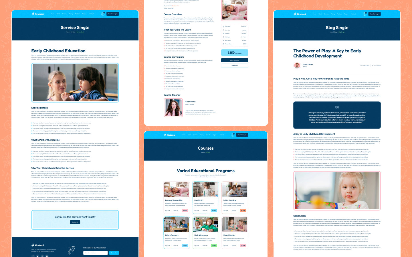 Kindazai - Kids HTML5 Responsive Website Template
