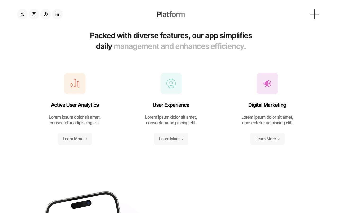 Platform - Agency HTML5 Responsive Website Template