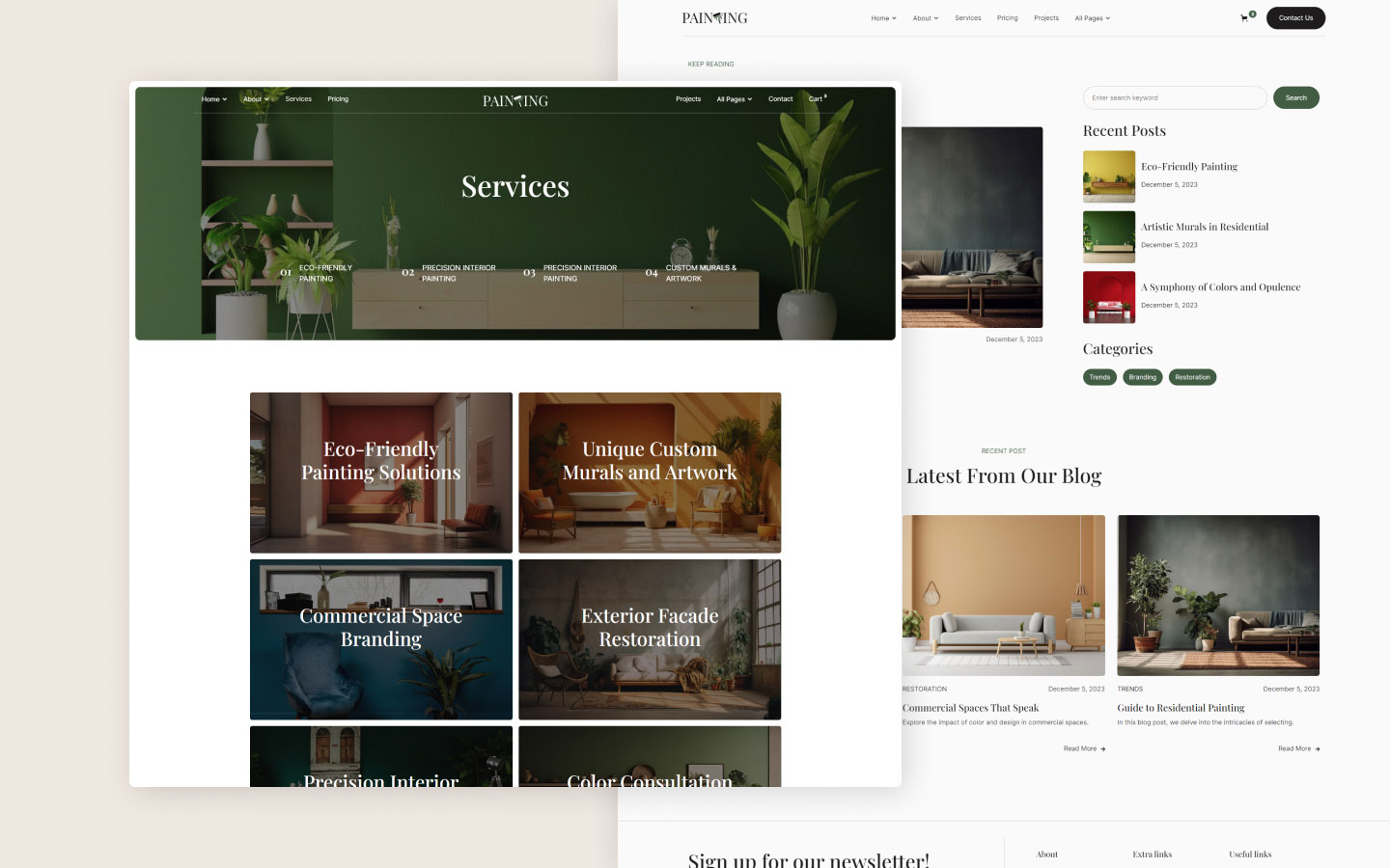 Painting 128 - Small Business HTML5 Responsive Website Template