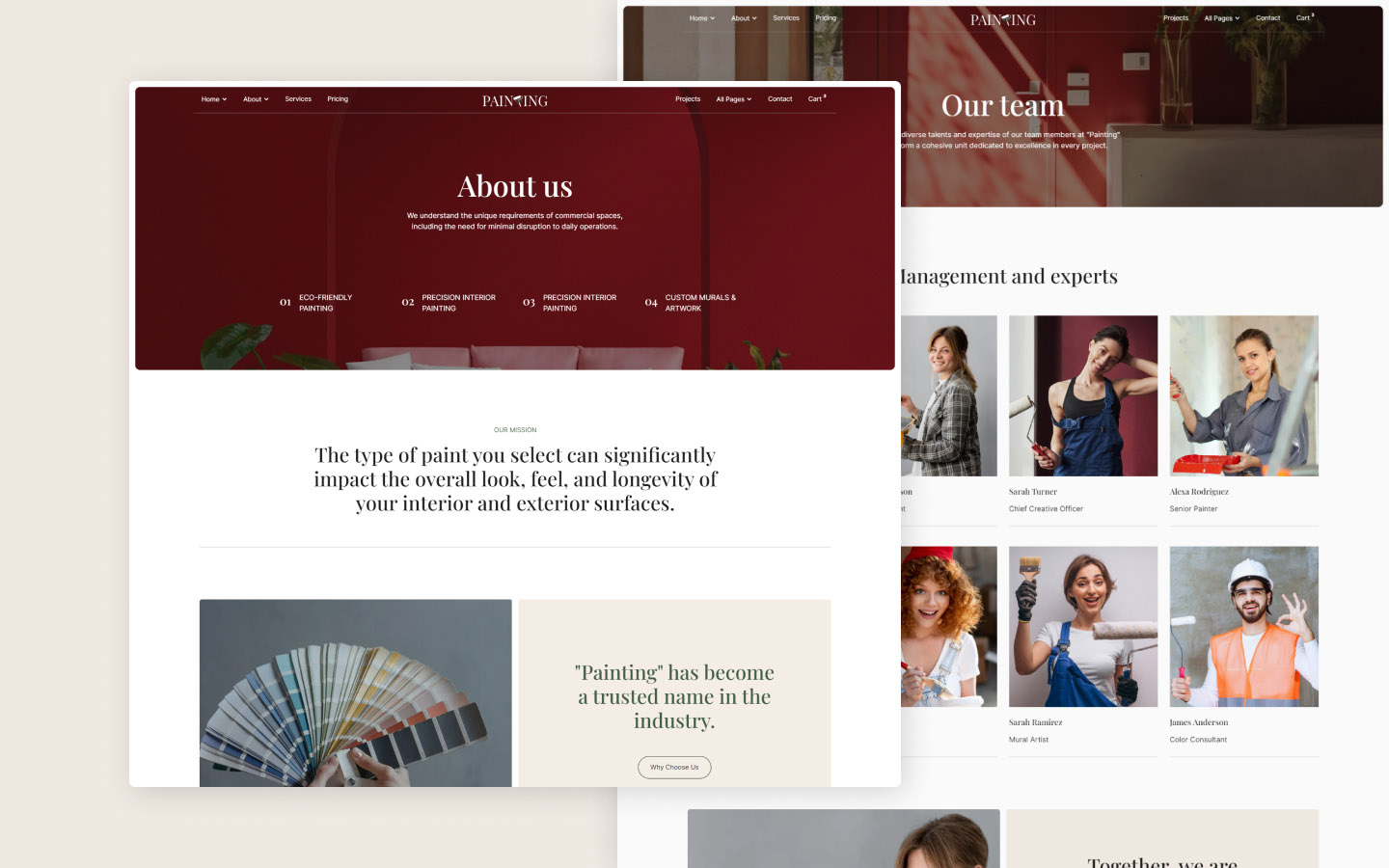 Painting 128 - Small Business HTML5 Responsive Website Template