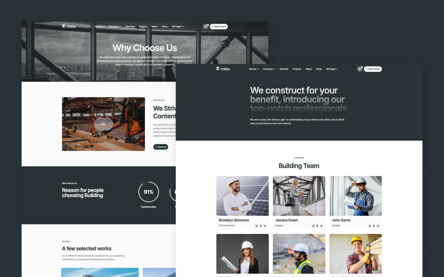 Terra W - Construction HTML5 Responsive Website Template