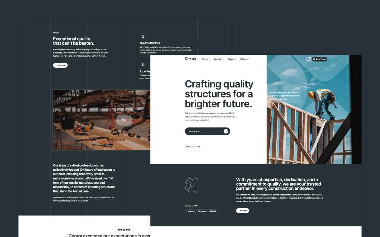 Terra W - Construction HTML5 Responsive Website Template