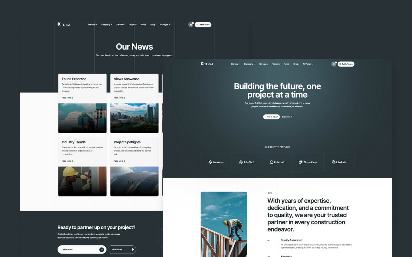 Terra W - Construction HTML5 Responsive Website Template